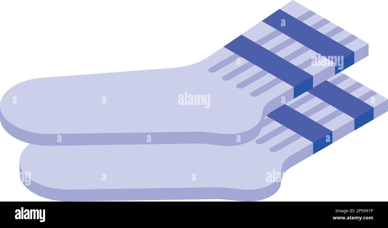 Black socks icon isometric hi-res stock photography and images - Alamy