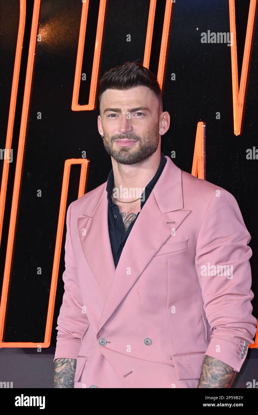 London, UK. 6th Mar, 2023. Jake Quickenden at UK Premiere of John Wick ...