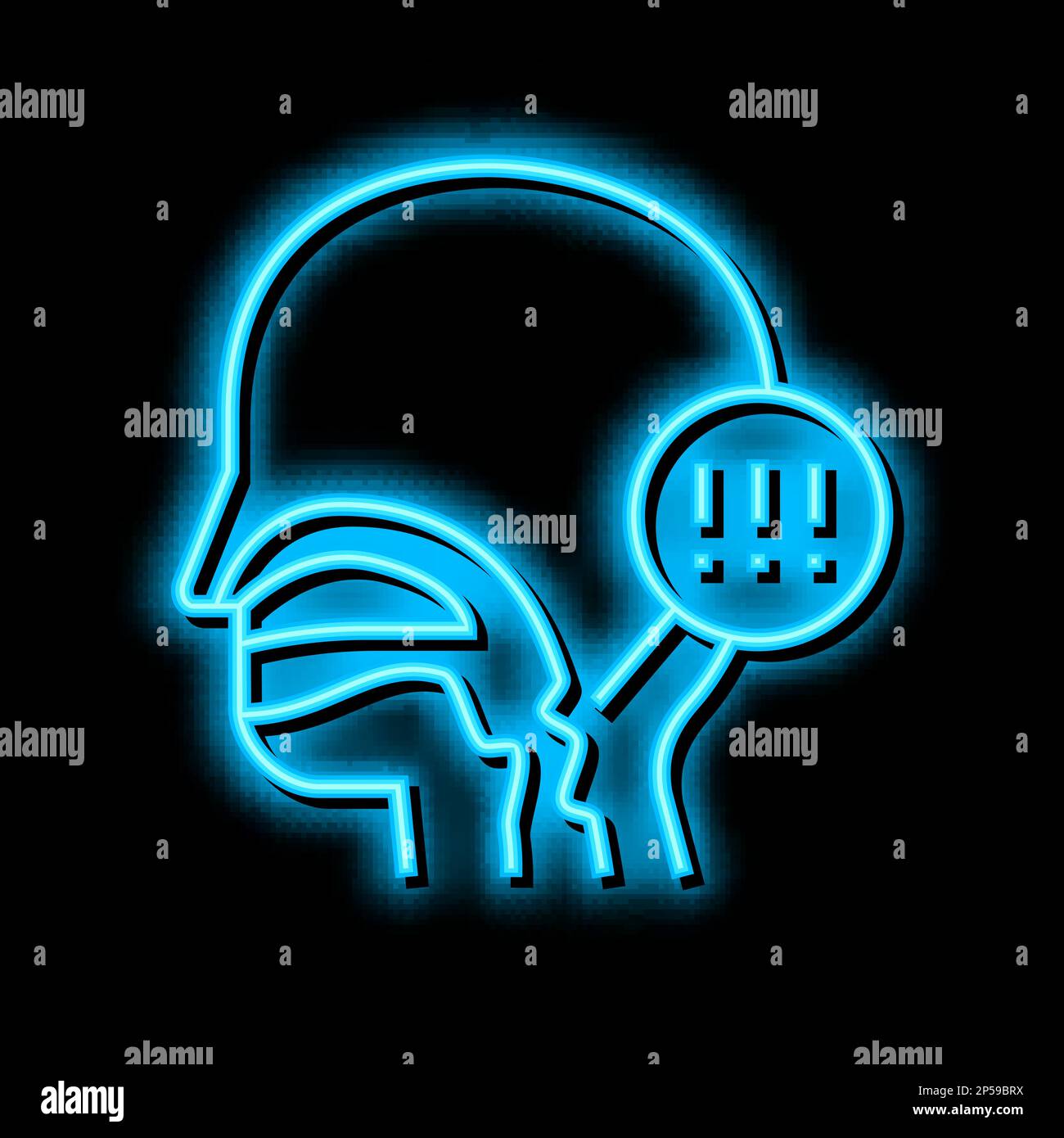 dysphagia disease neon glow icon illustration Stock Vector Image & Art ...