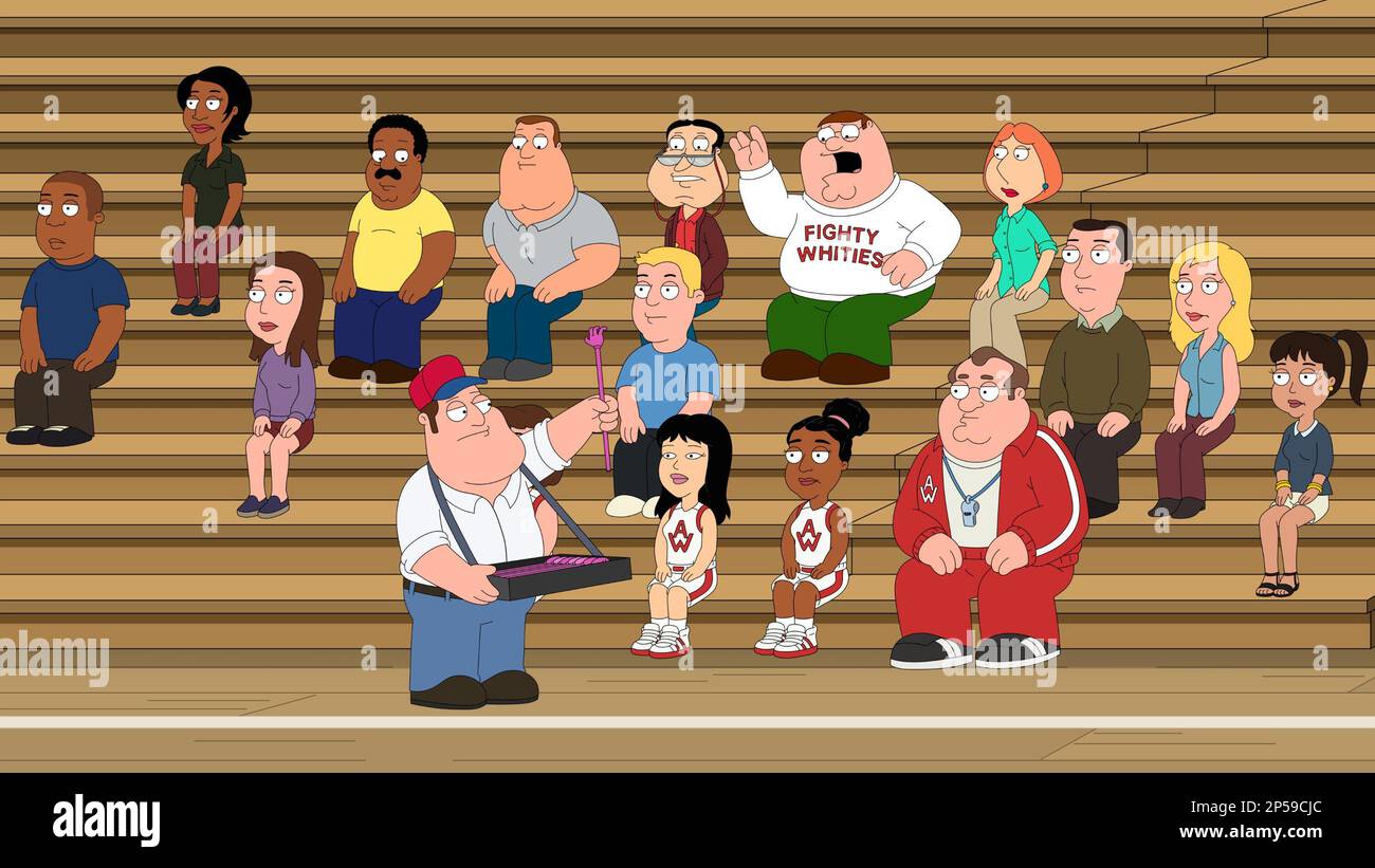 FAMILY GUY, top from left: Cleveland Brown (voice: Arif Zahir), Joe ...