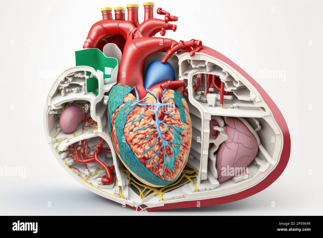 Cross section of the heart hi-res stock photography and images - Alamy