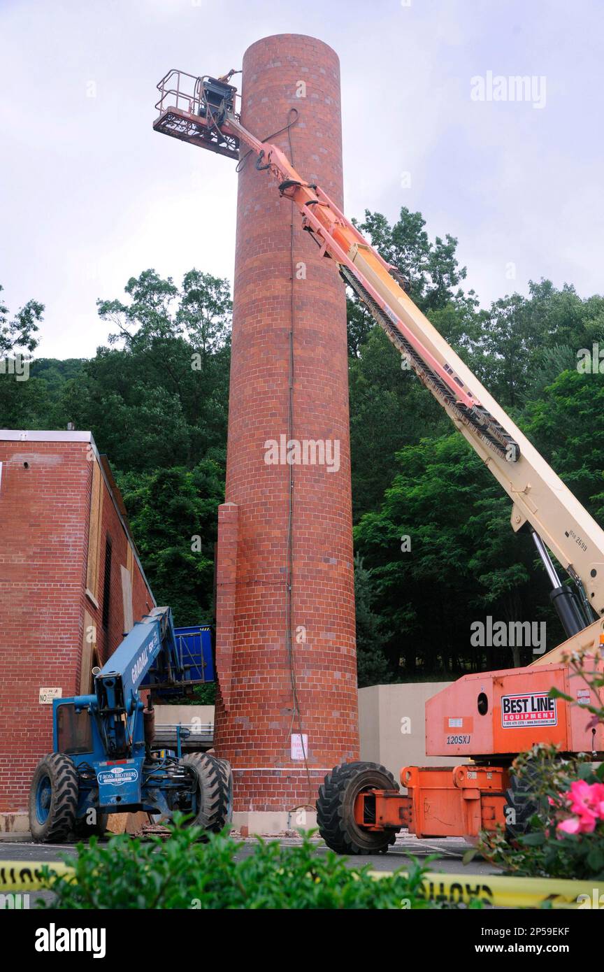The old smokestack at the Geisinger-Shamokin Area Community Hospital is ...
