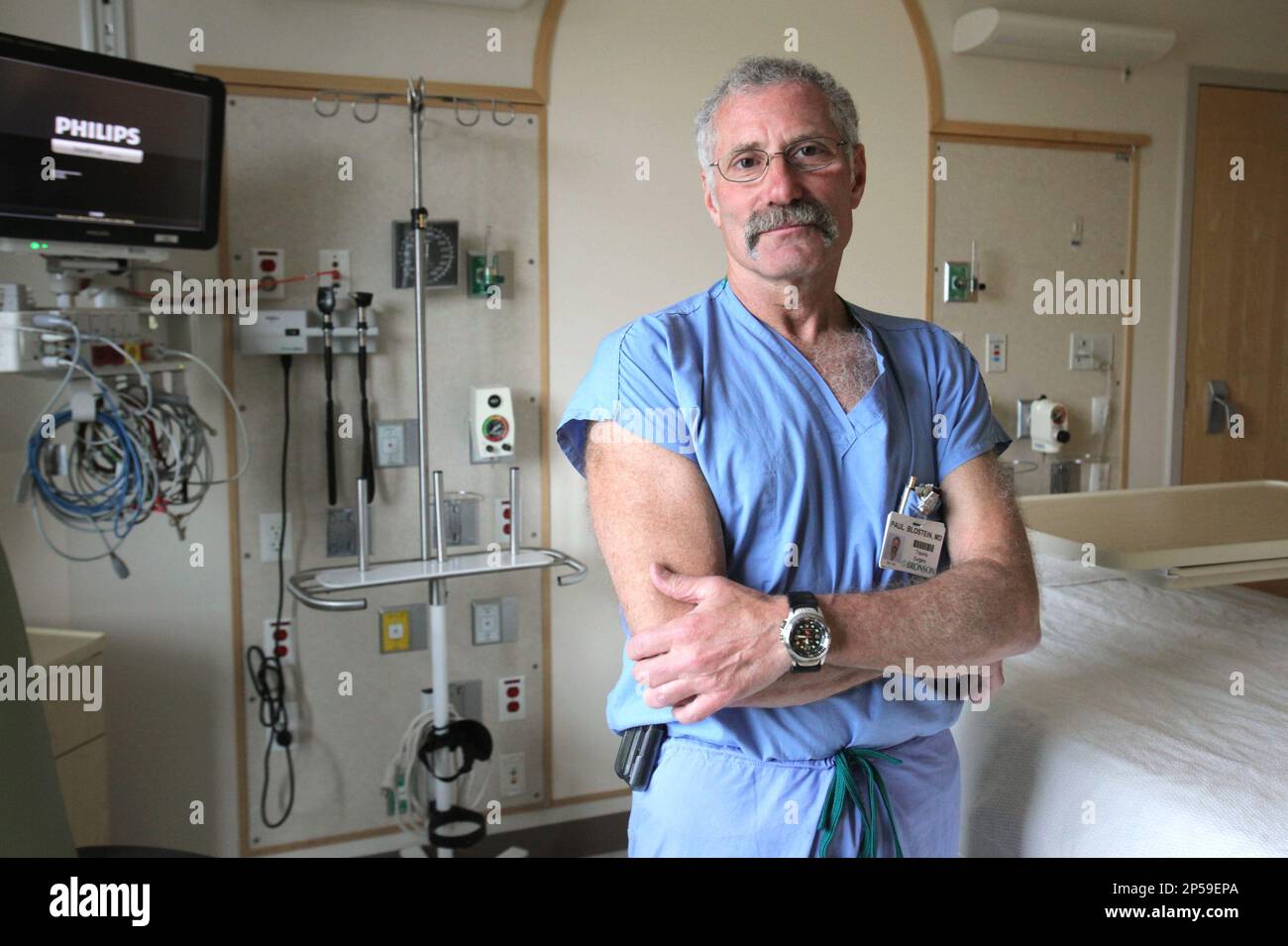 Trauma surgeon Dr. Paul Blostein is seen at Bronson Methodist Hospital ...