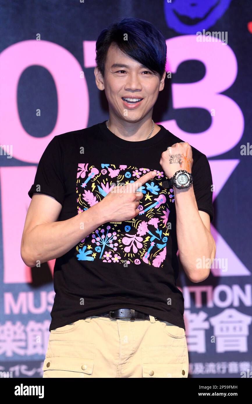 David Tao attended press conference of GMX music festival in Taipei ...