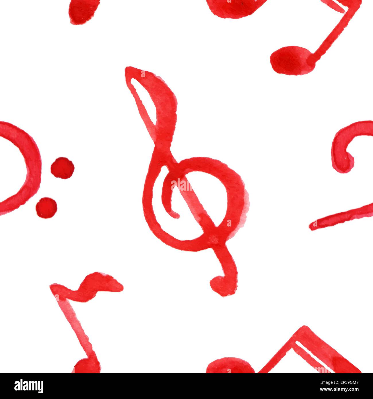 Seamless colorful music notes pattern Cut Out Stock Images & Pictures ...