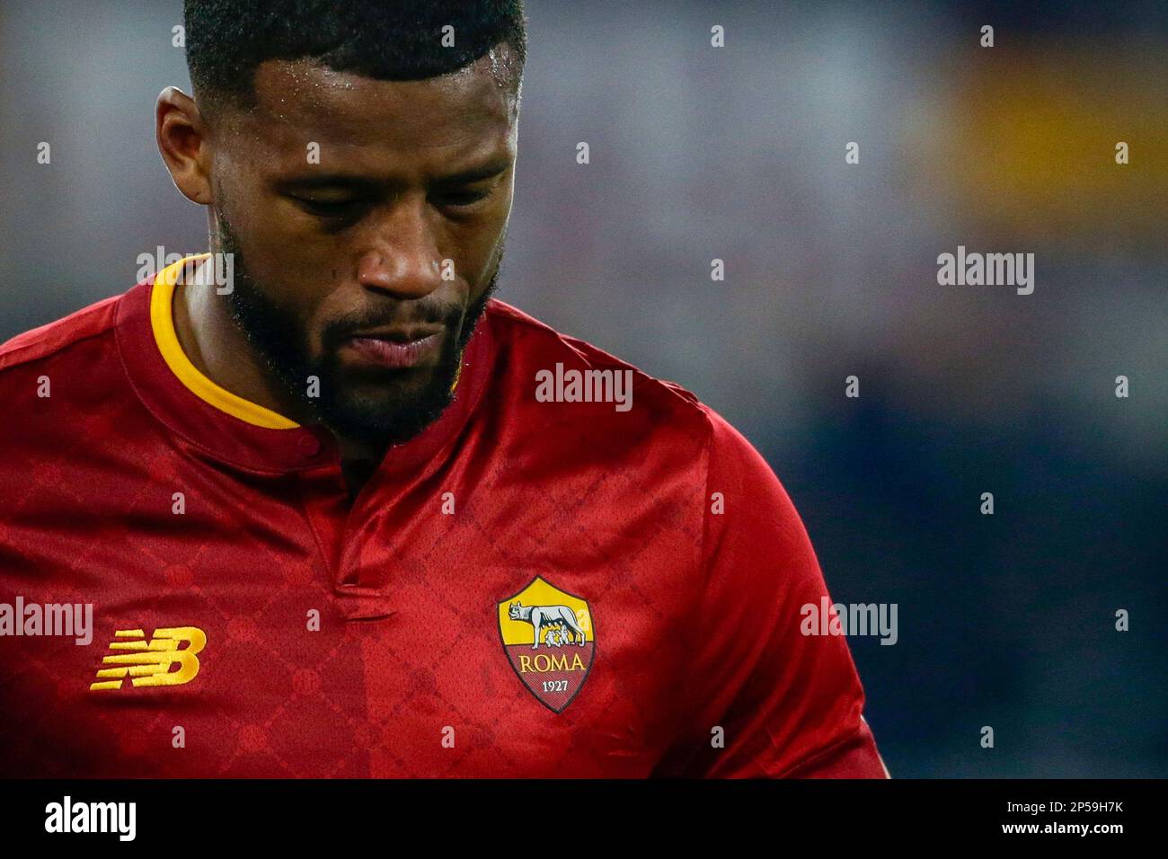 RomaÕs Dutch midfielder Georginio Wijnaldum looks during the Serie A ...