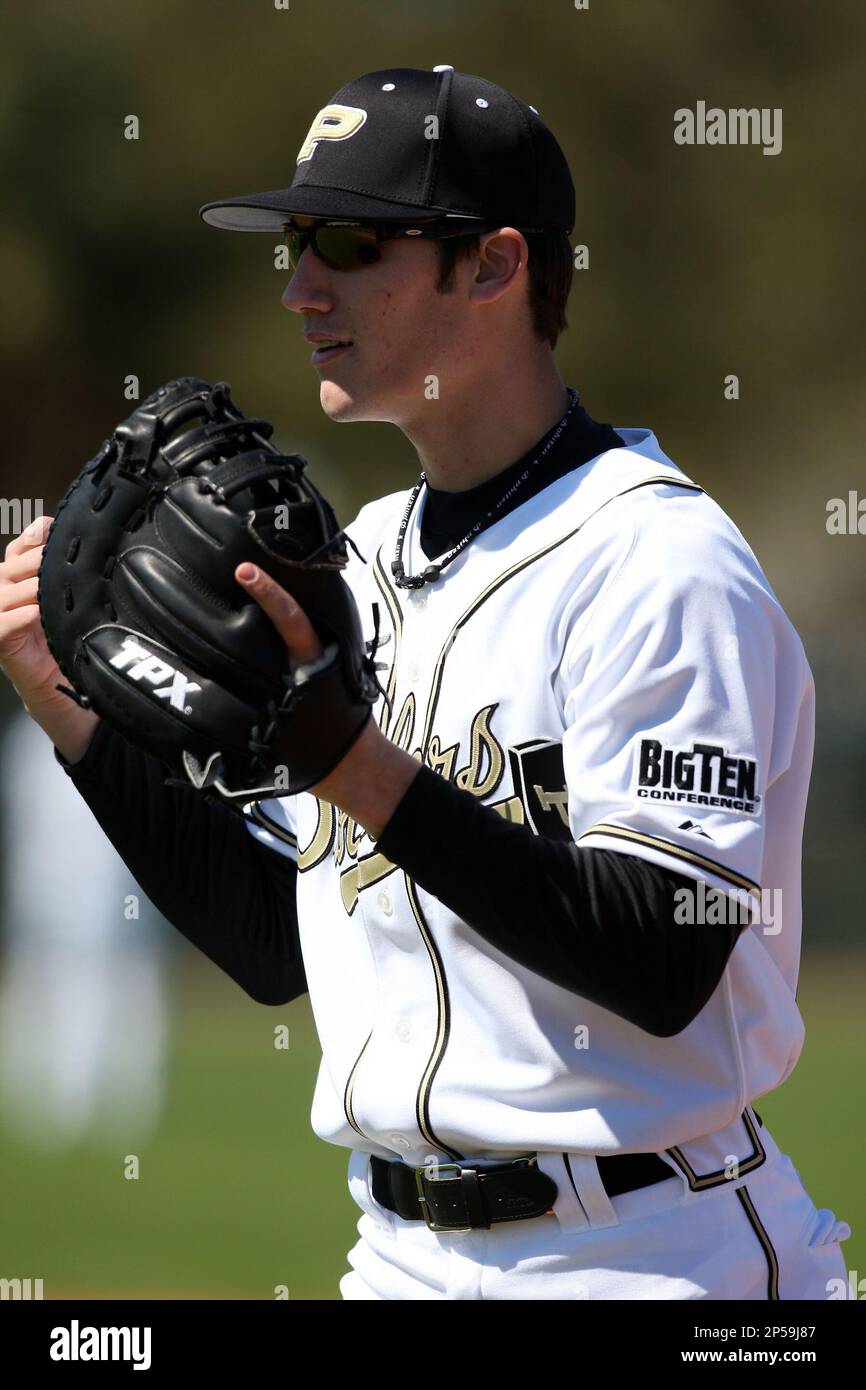 February 26, 2010: First Baseman Cameron Perkins (22) of the Purdue ...