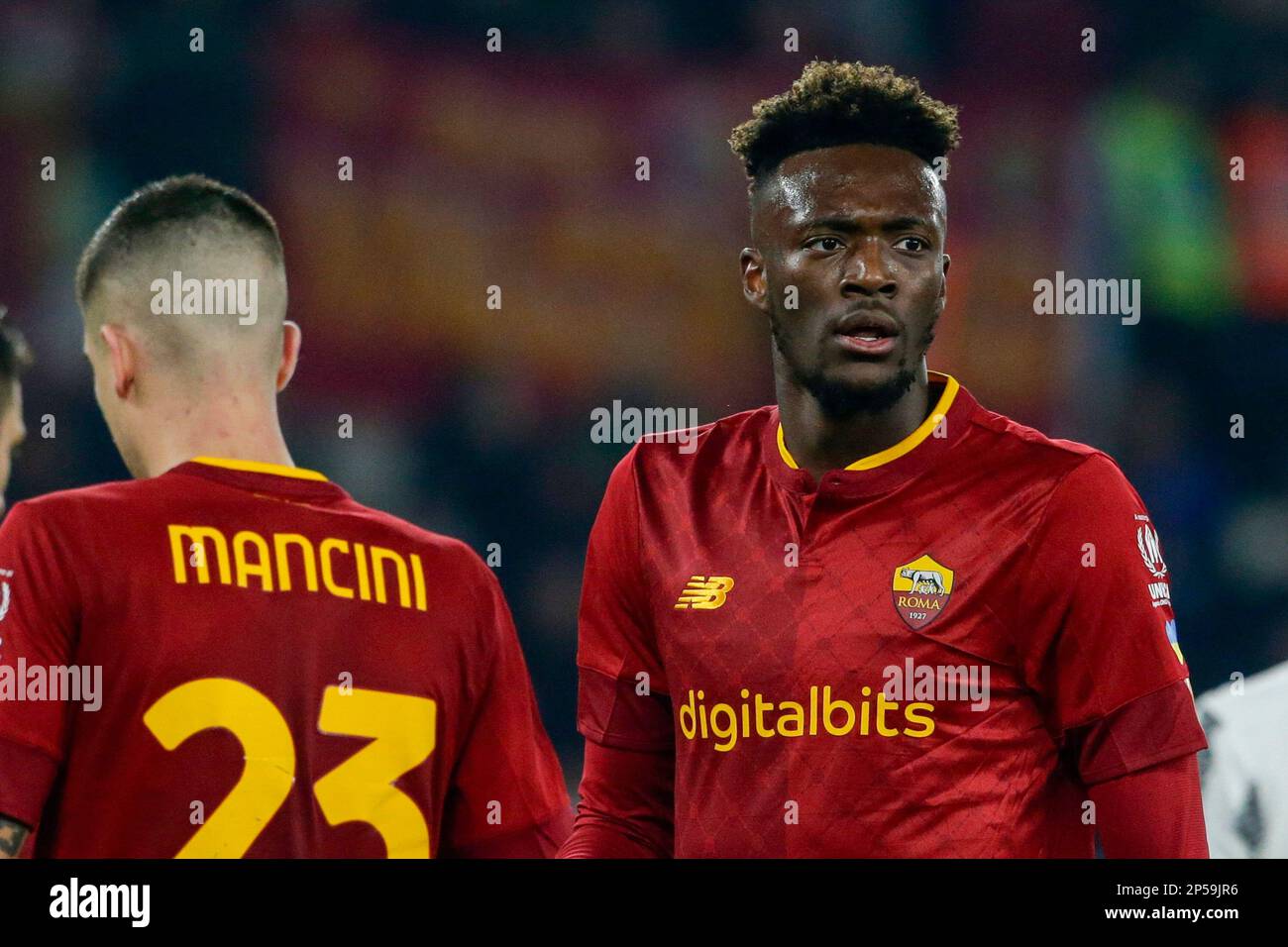 Roma's English forward Tammy Abraham looks during the Serie A football ...