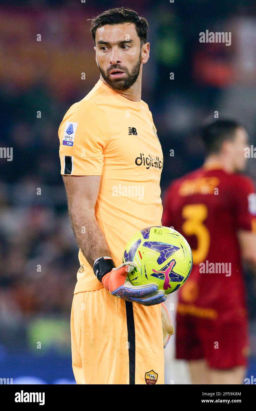 Roma's Portugal goalkeeper Rui Patricio looks during the Serie A ...