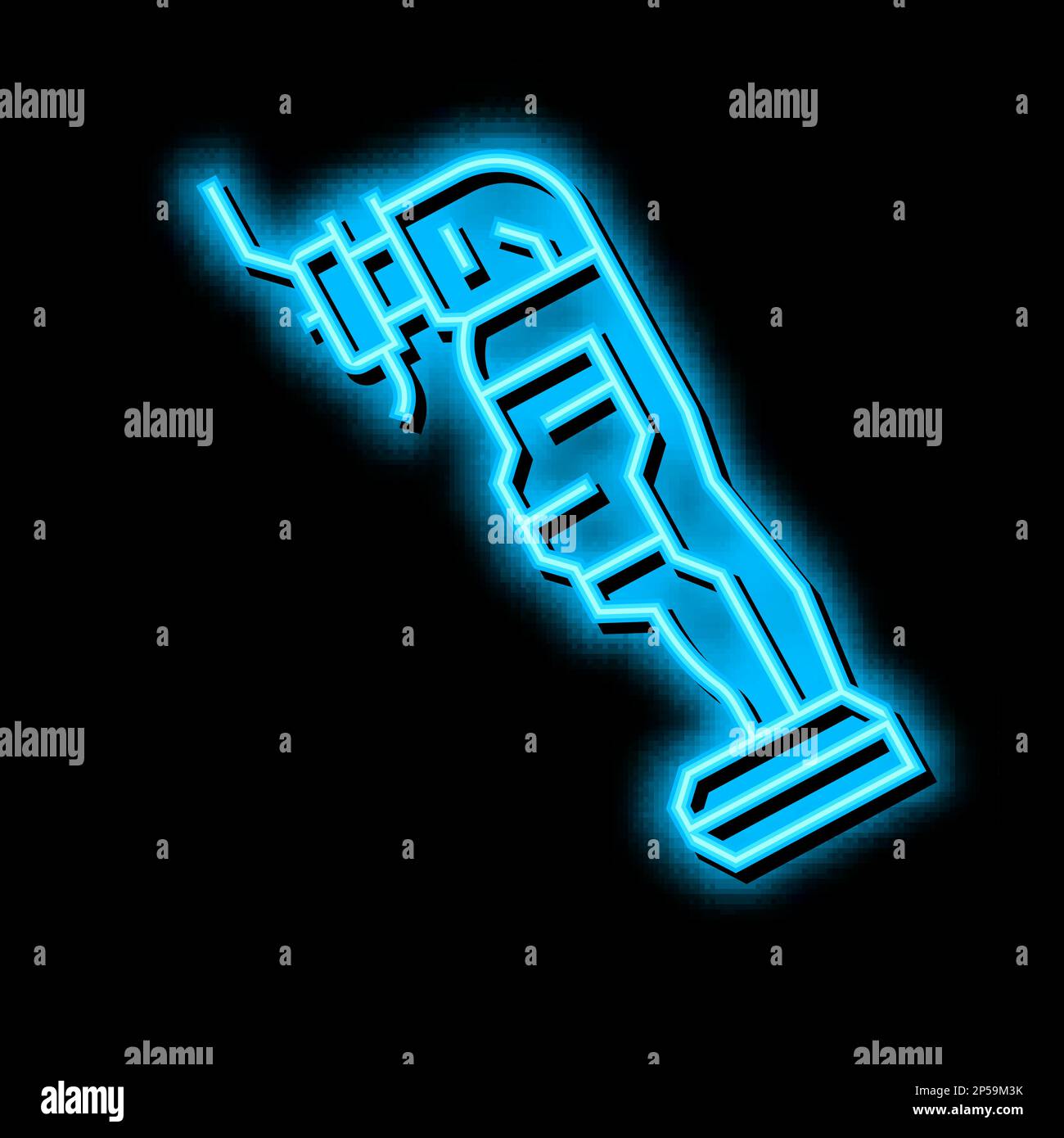 oscillating tool neon glow icon illustration Stock Vector Image & Art ...