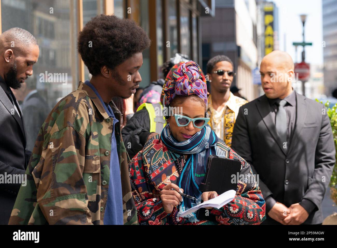 WU-TANG: AN AMERICAN SAGA, foreground from left: Ashton Sanders ...