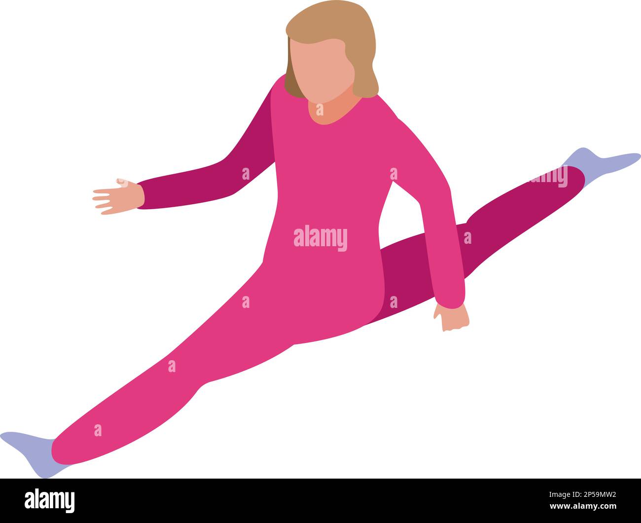 Acrobat performer icon isometric vector. Person art. Exercise dance ...