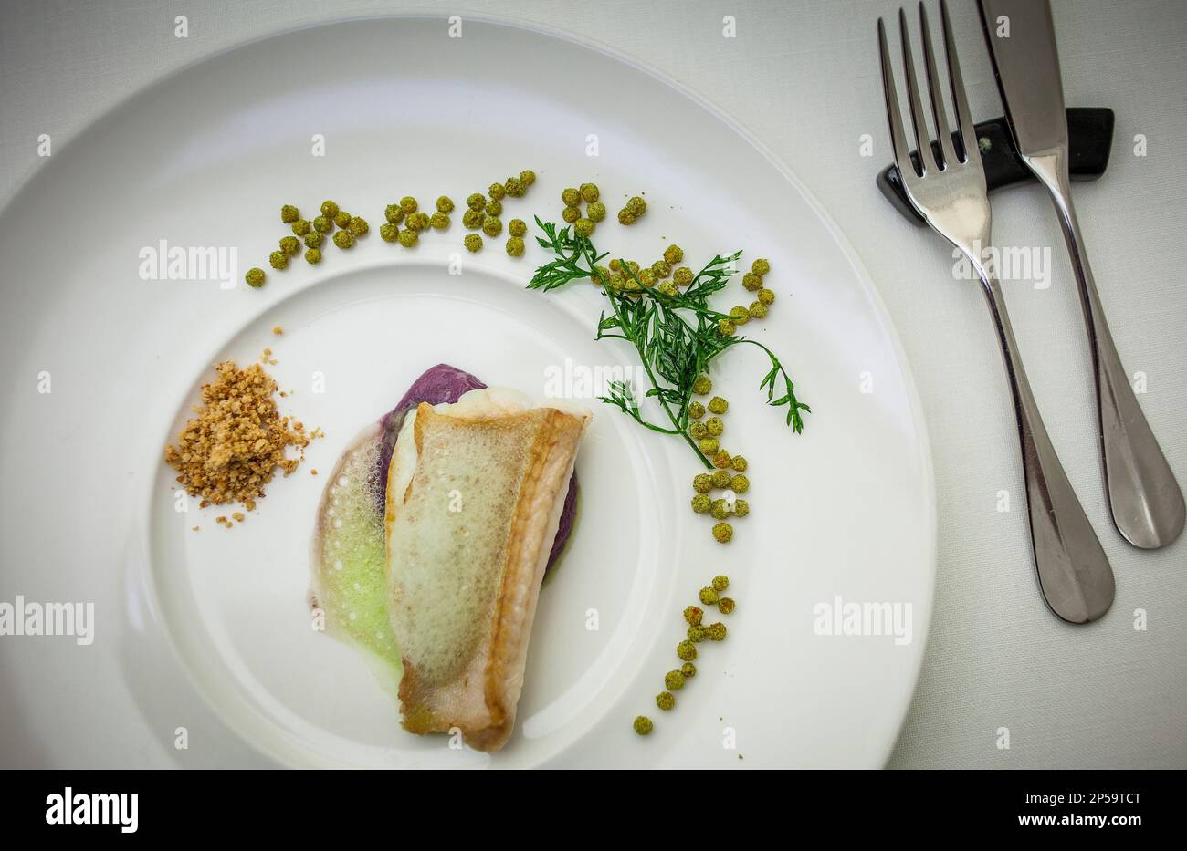 Fish `lenguado´ with carrot, Riff restaurant,18 Conde Altea.Valencia ...