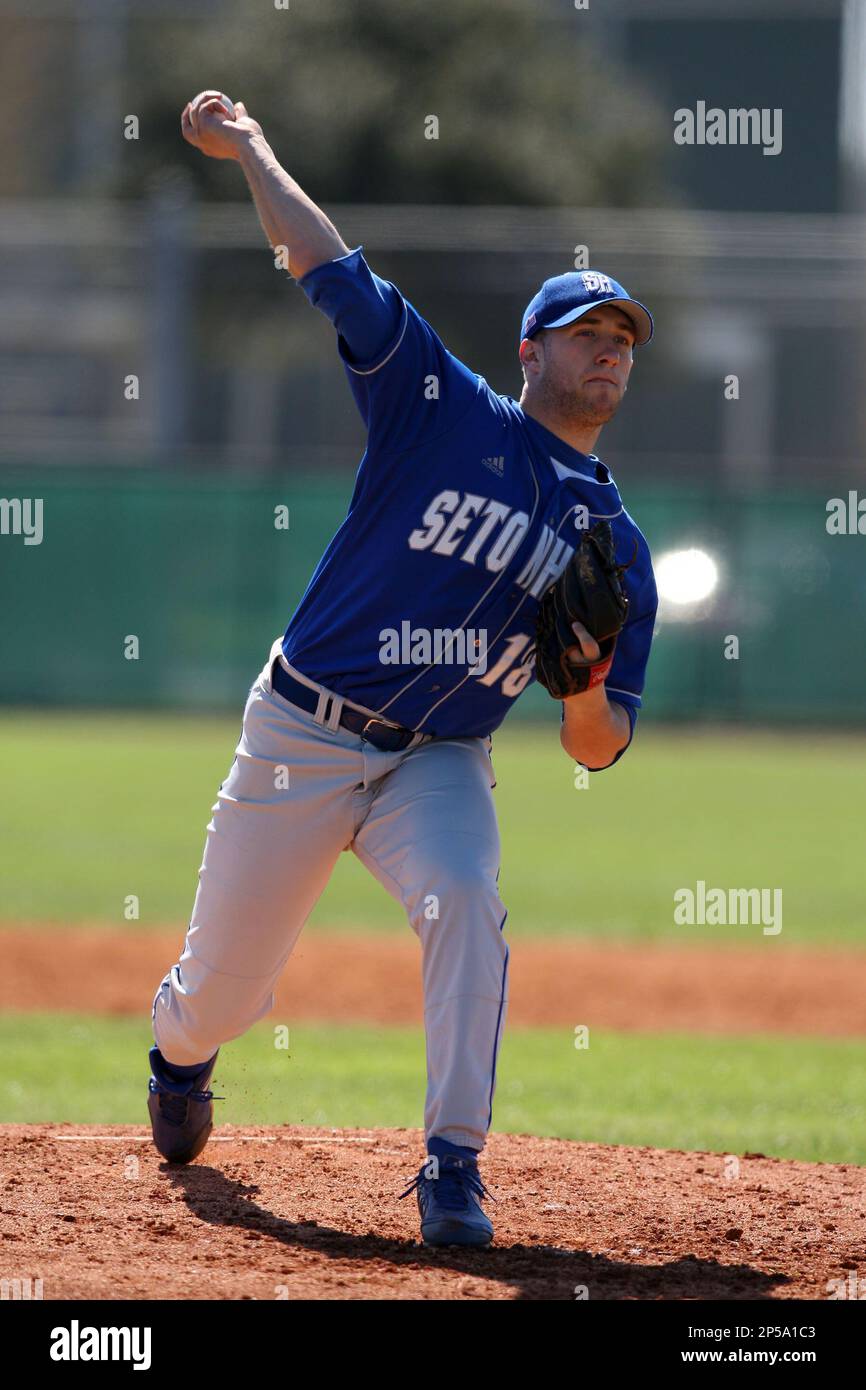 February 26, 2010: Pitcher Joe DiRocco of the Seton Hall Pirates during ...