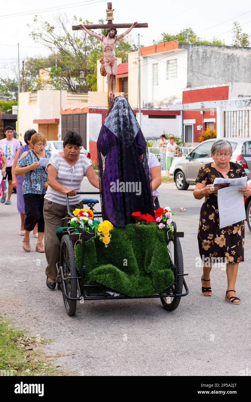 To mark the seventh friday of Lent, small homme altars are set up in ...