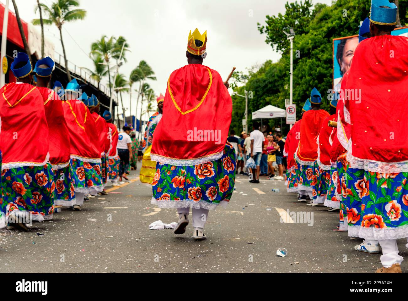 Salvador, Bahia, Brazil - February 11, 2023: Group known as Congo ...
