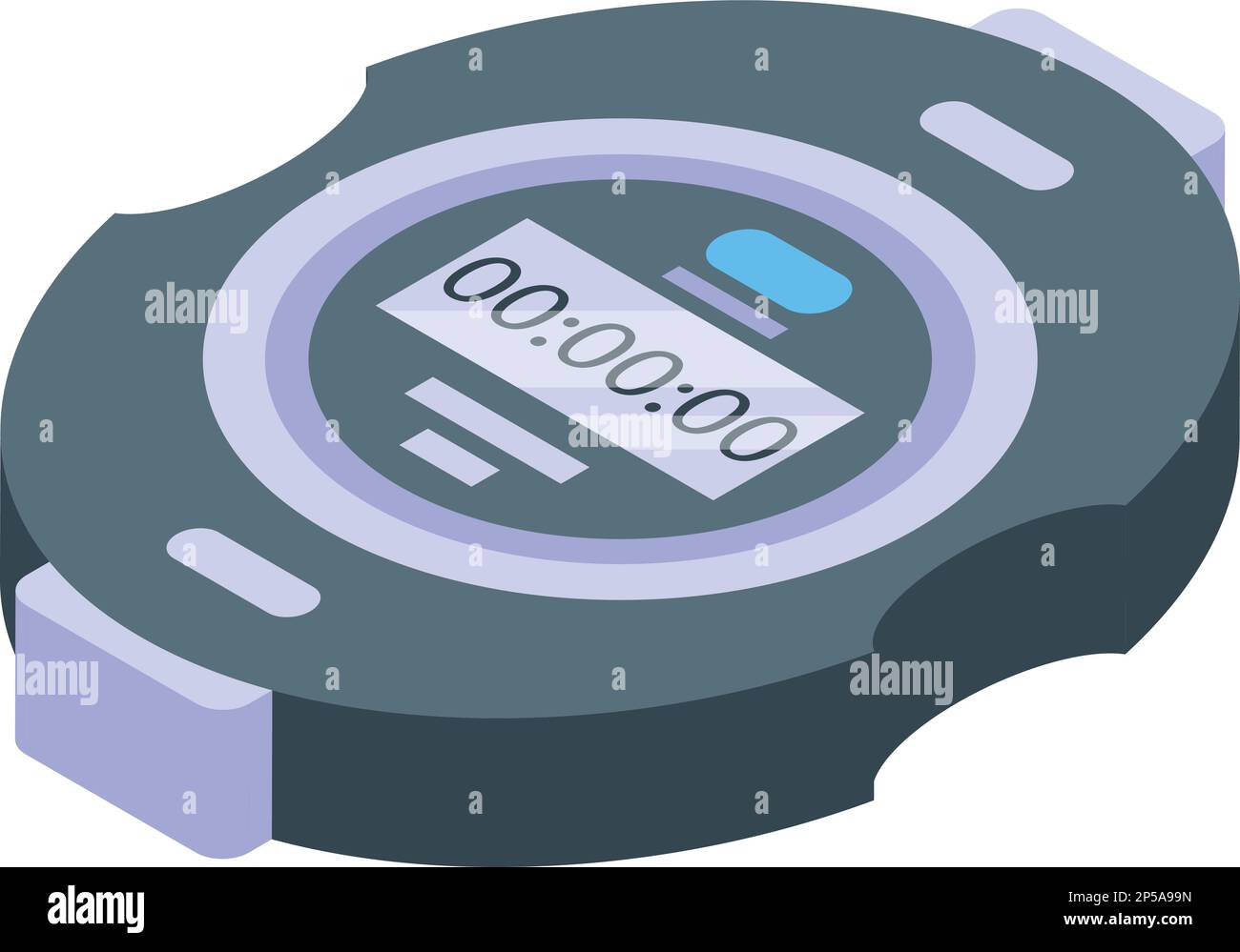 Referee stopwatch icon isometric vector. Sport game. Flag team Stock ...