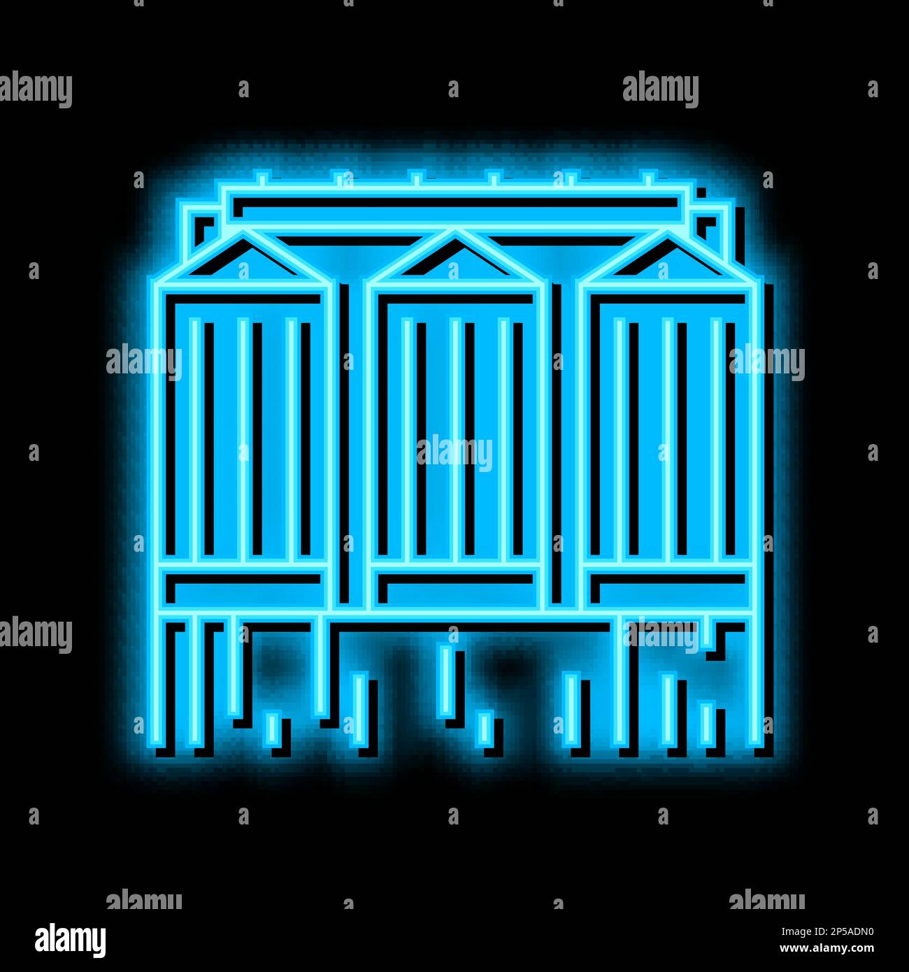 grain storage neon glow icon illustration Stock Vector Image & Art - Alamy