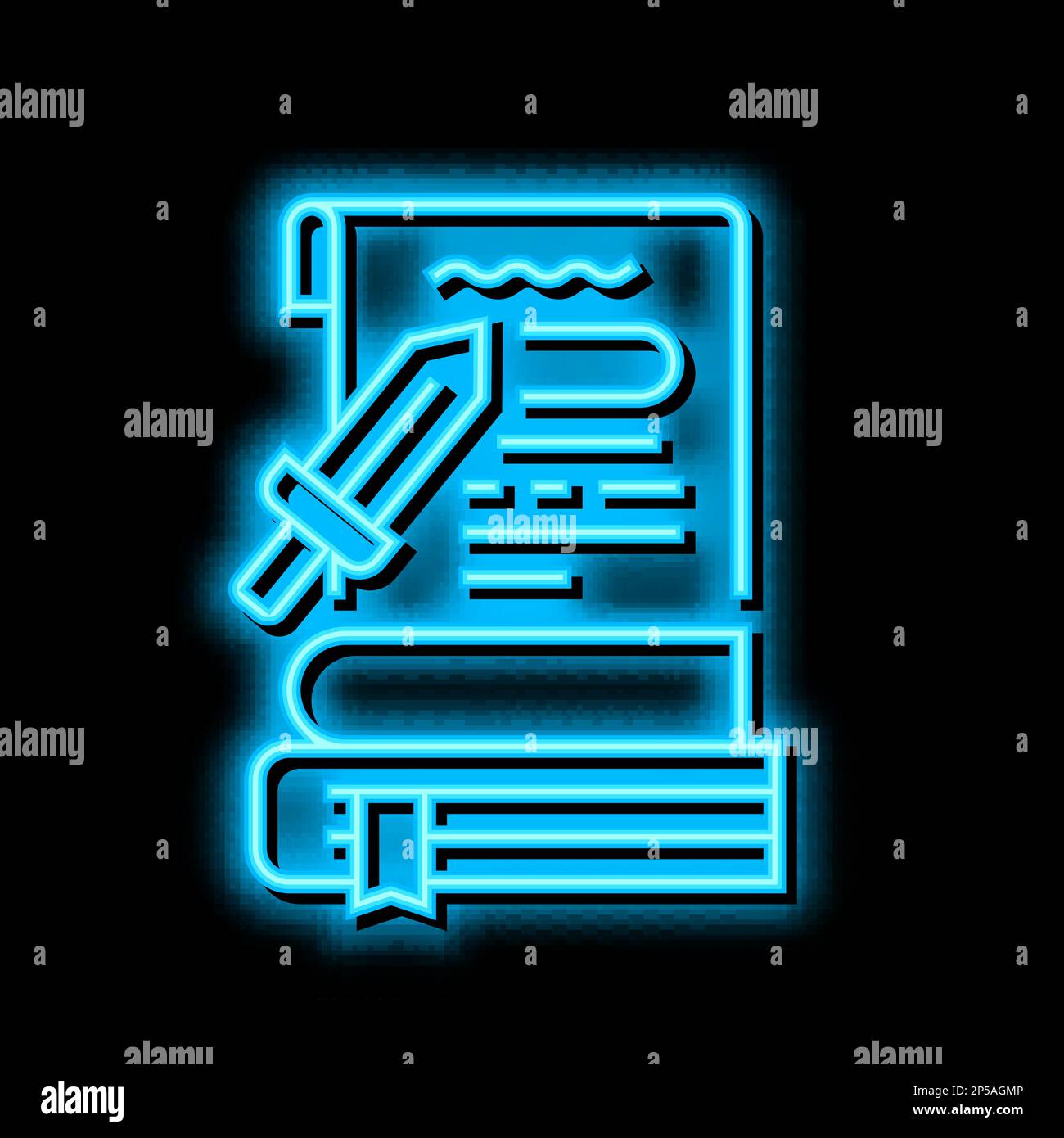 history book neon glow icon illustration Stock Vector Image & Art - Alamy