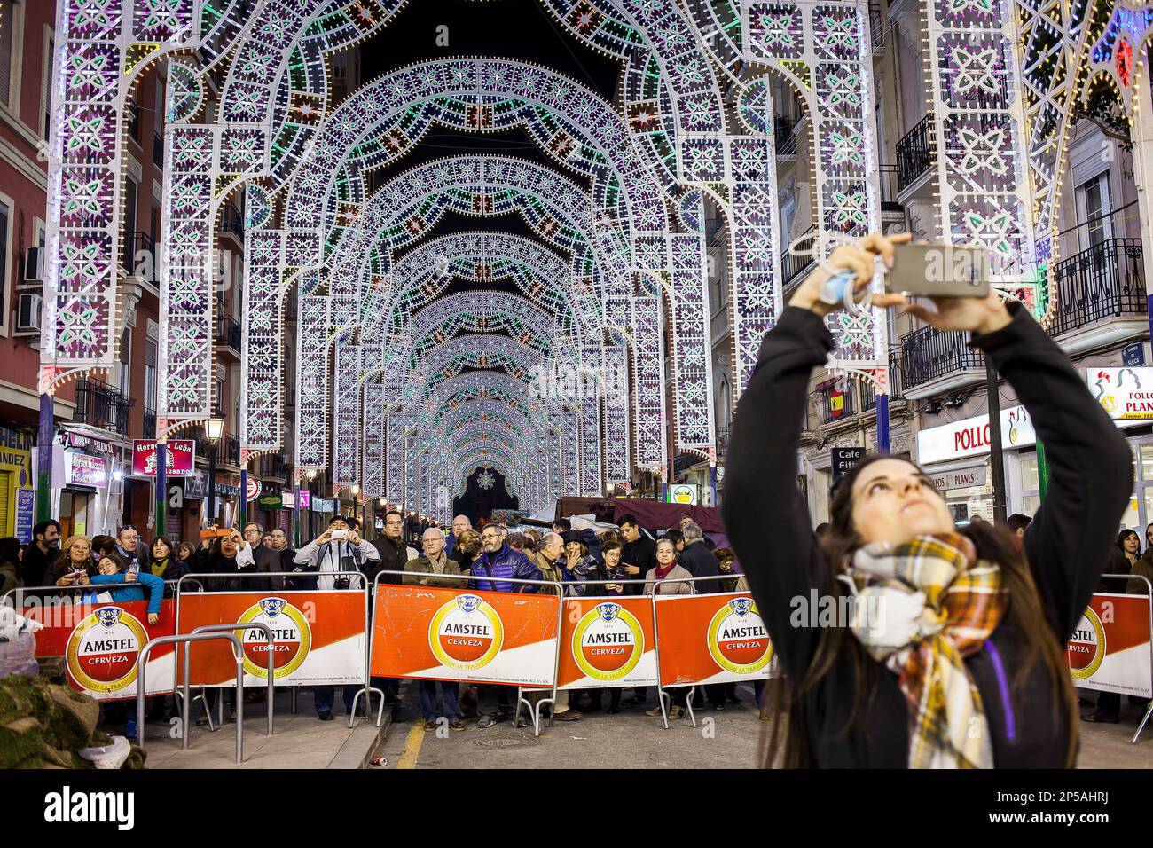 Falla Sueca-Literato Azorín, Fallas festival,Valencia,Spain Stock Photo ...