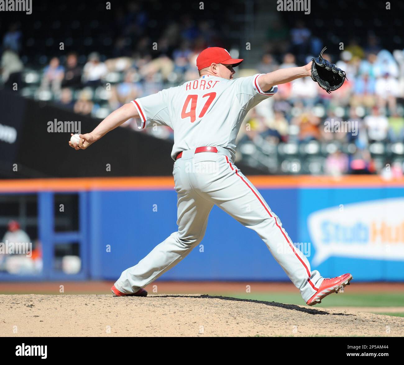 Philadelphia Phillies pitcher Jeremy Horst (47) during game against the ...