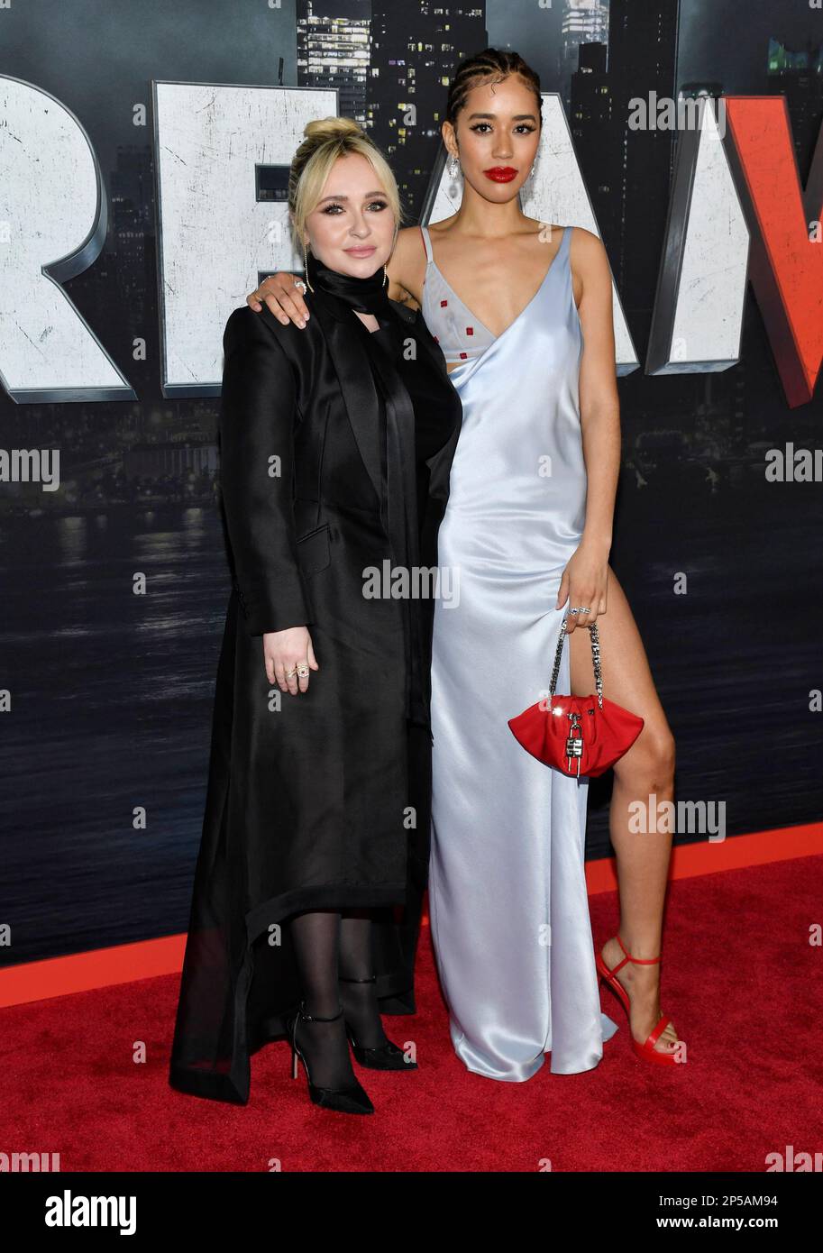 Hayden Panettiere, left, and Jasmin Savoy Brown attend the world ...