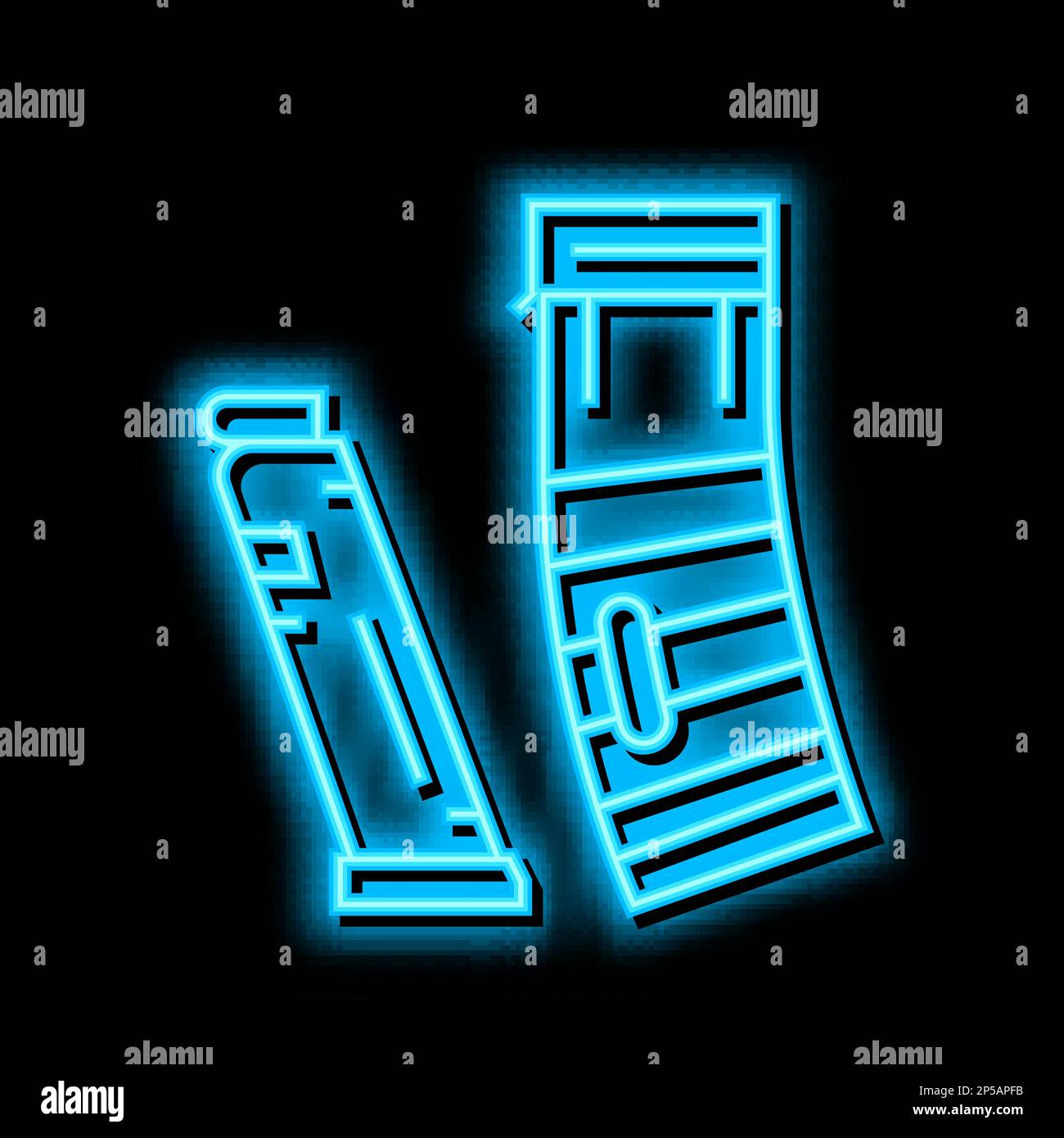 gun magazine neon glow icon illustration Stock Vector Image & Art - Alamy