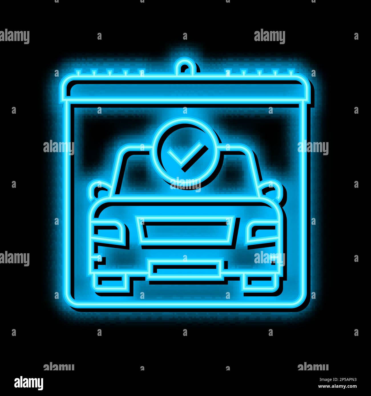 drivers day of test neon glow icon illustration Stock Vector Image ...
