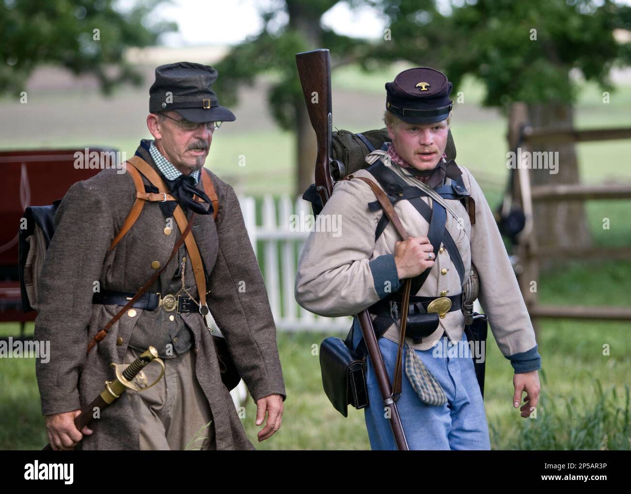 Bill Feuchtenberger, left, of Rose Creek, Minn. and Paul Apenhorst, of ...