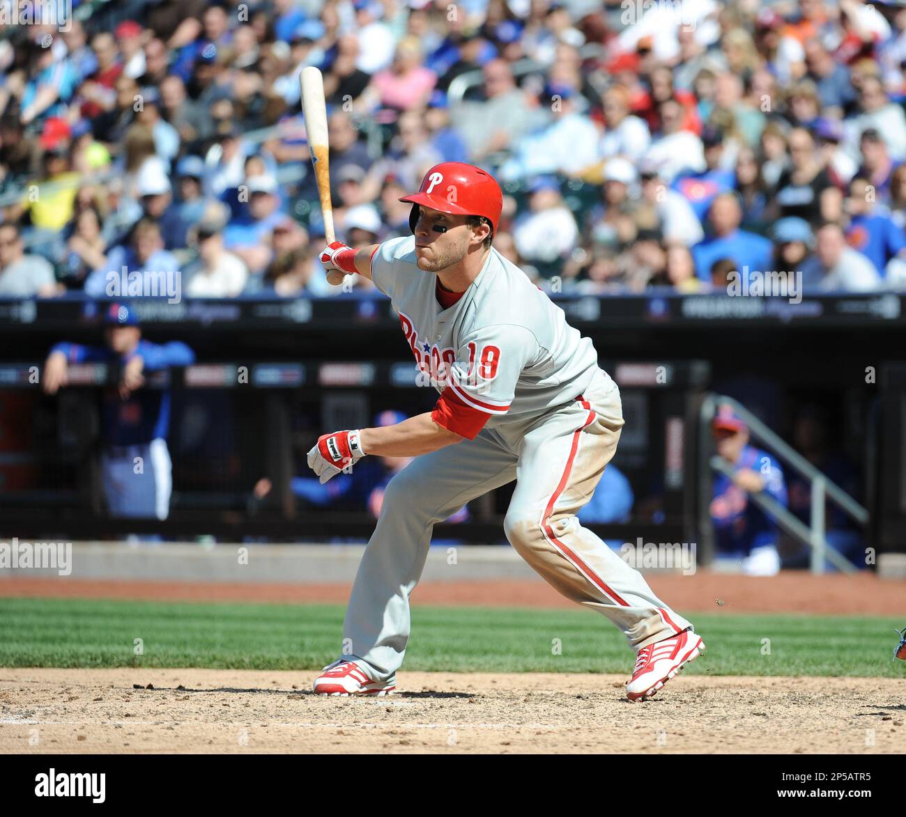 Philadelphia Phillies outfielder Lance Nix (19) during game against the ...