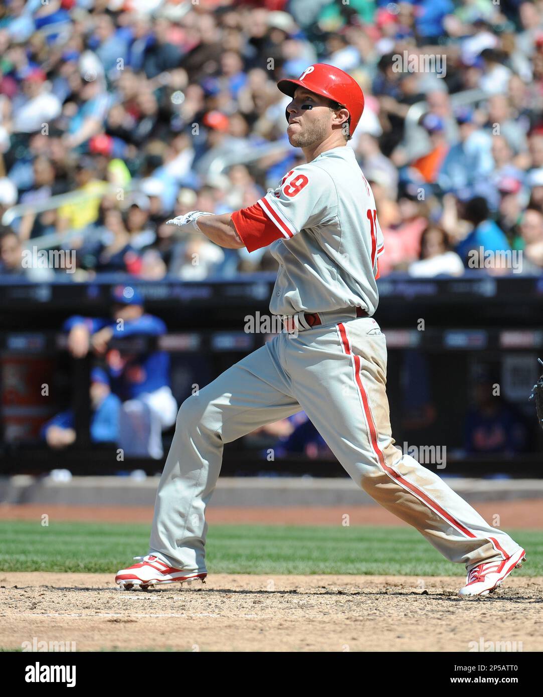 Philadelphia Phillies outfielder Lance Nix (19) during game against the ...