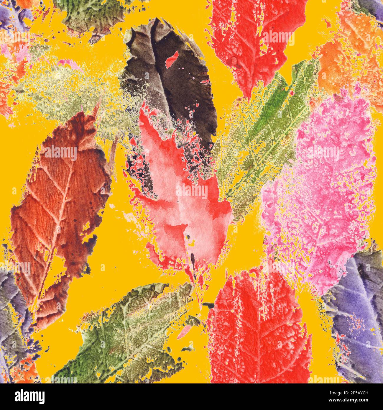 Autumn fall dried tree leaf seamless pattern texture background Stock Photo - Alamy