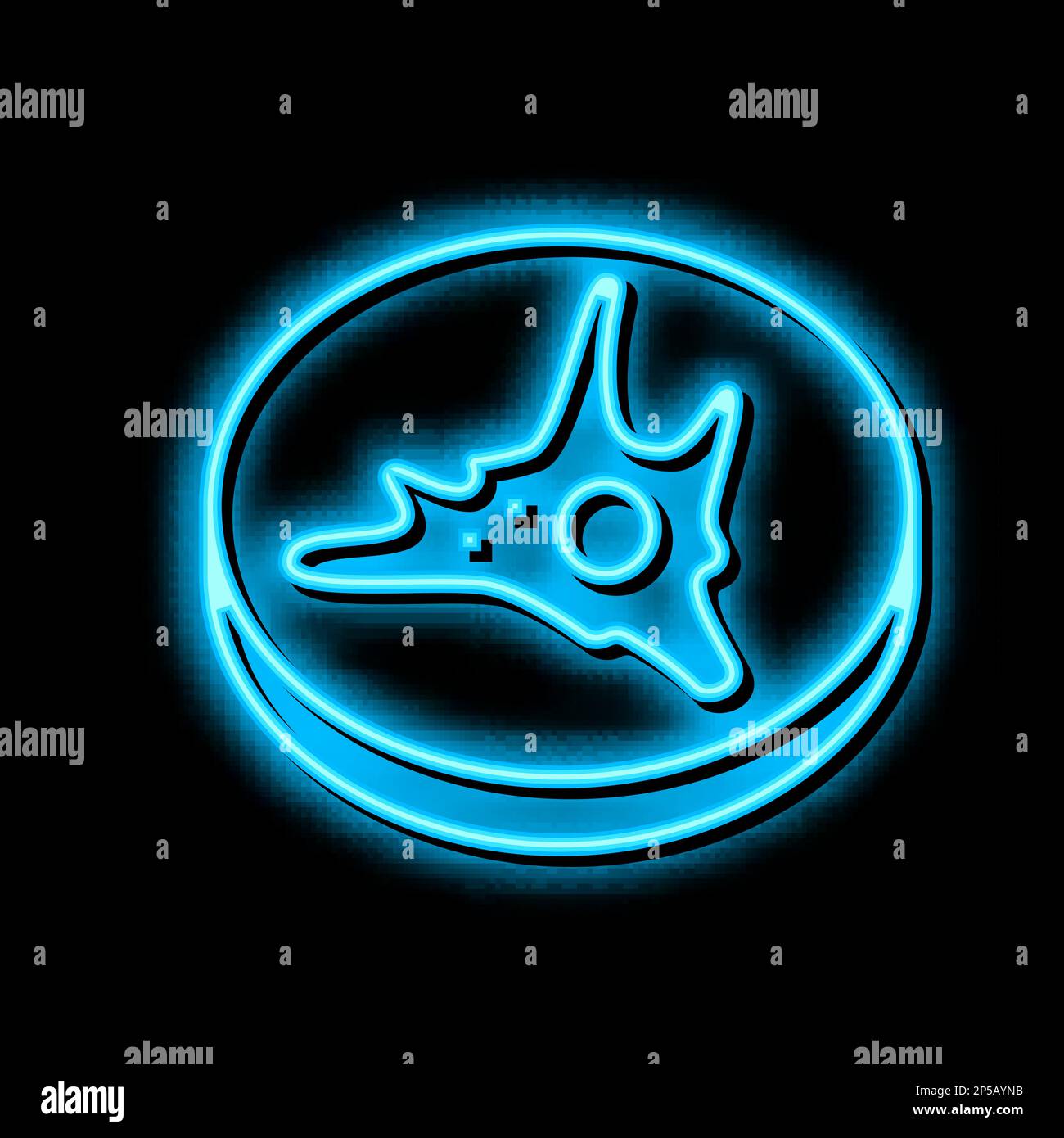 fibroblast cell immunity neon glow icon illustration Stock Vector Image ...