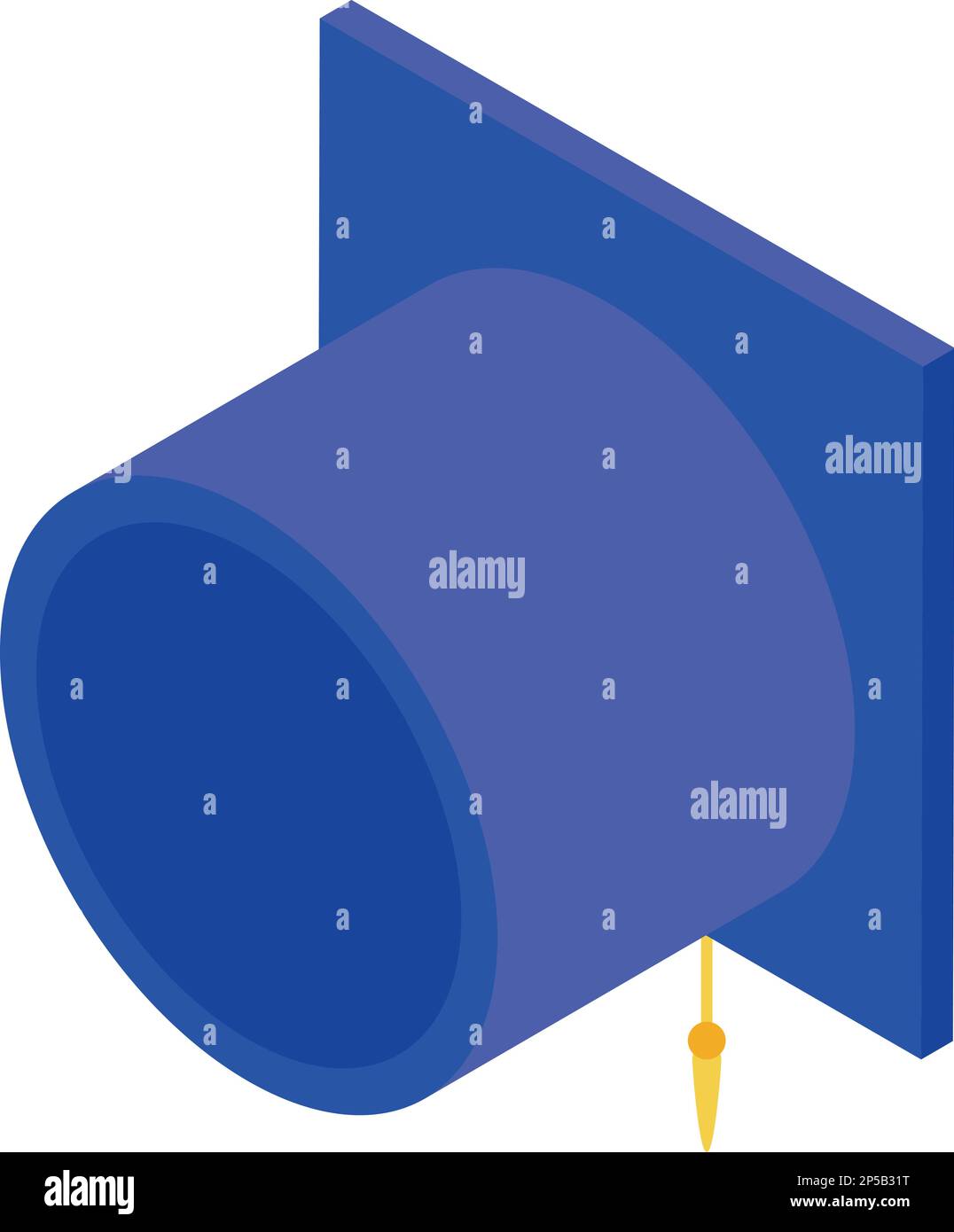 Degree cap icon isometric vector. College diploma. Student school Stock ...