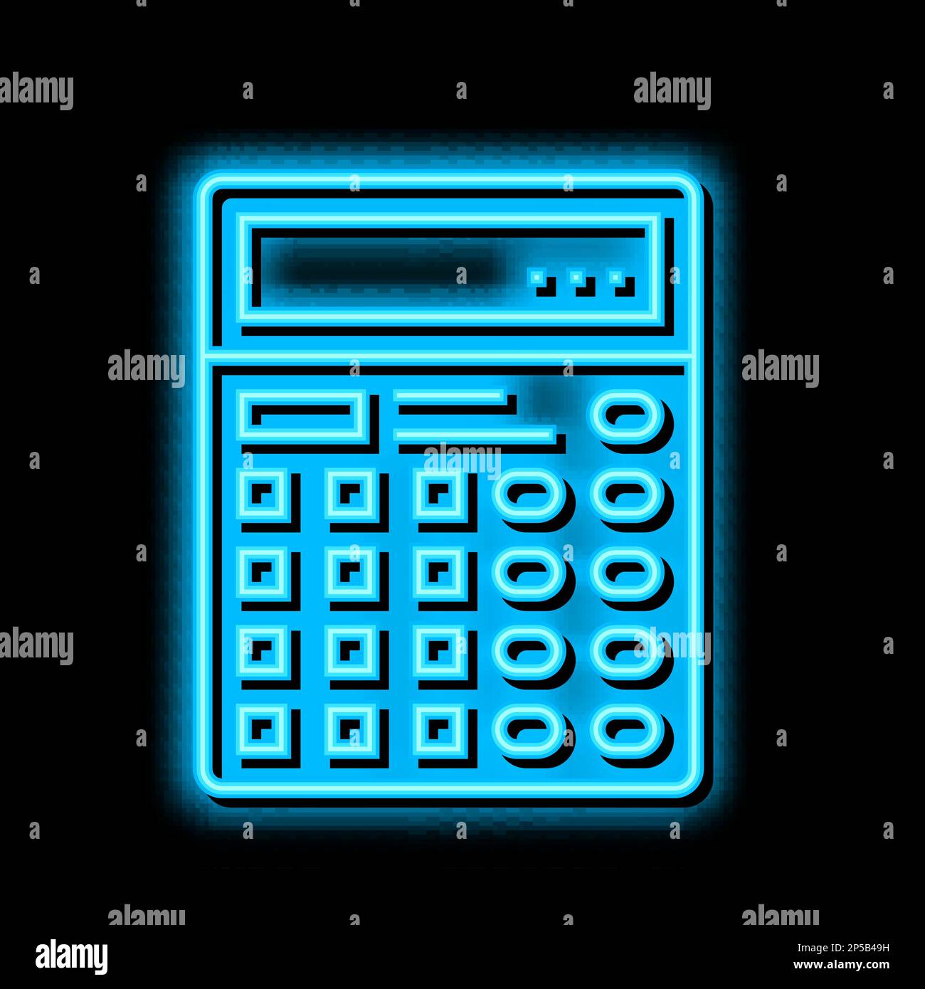 calculator digital device for counting neon glow icon illustration ... calculator digital device for counting neon glow icon illustration ...