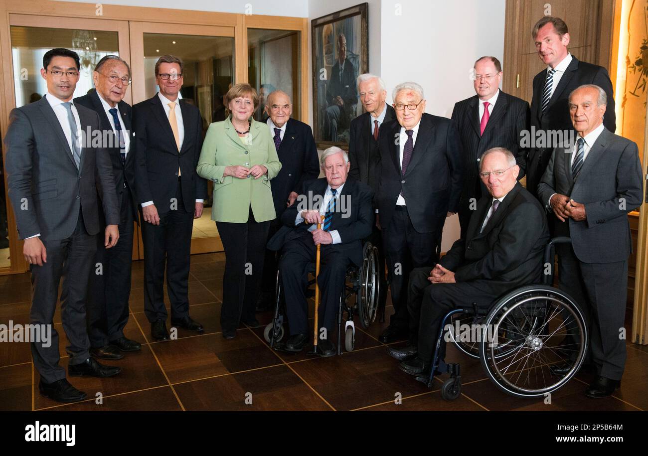 From left, German Vice Chancellor and Economy Minister Philipp Roesler ...