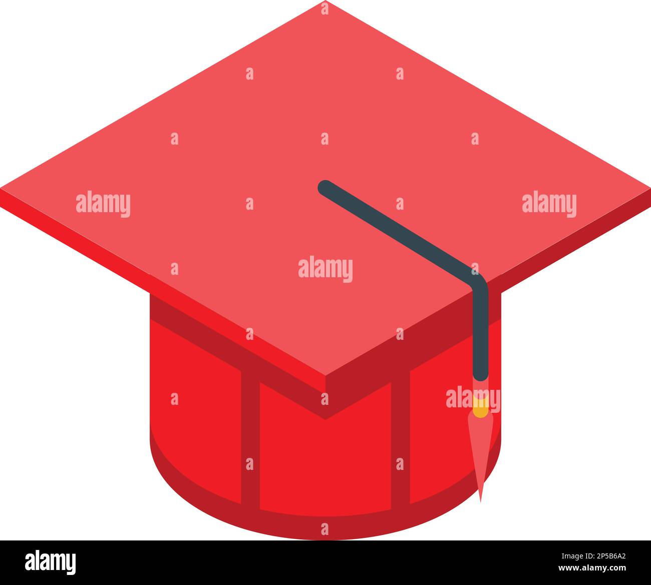 Graduate cap isometric 3d icon hi-res stock photography and images - Alamy