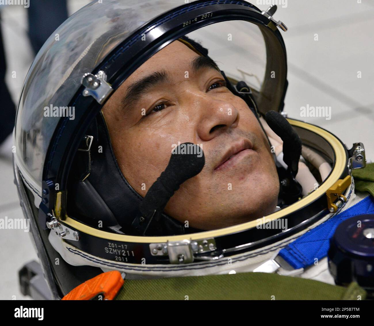 File photo shows male astronaut Zhang Xiaoguang, who will be sent into ...