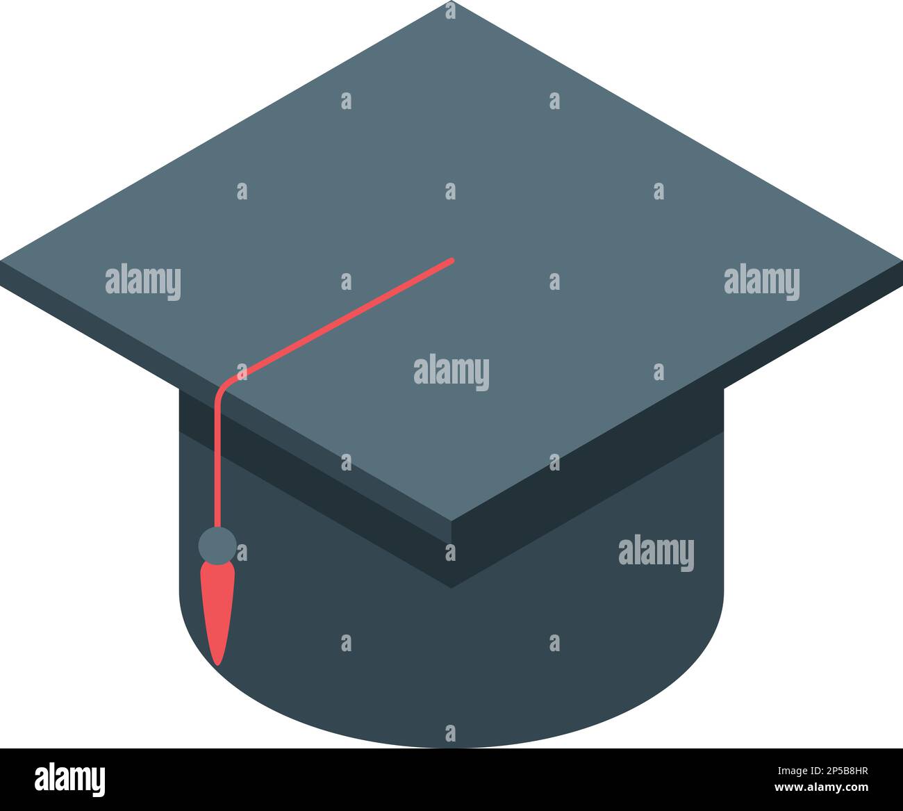 Graduate cap isometric 3d icon hi-res stock photography and images - Alamy