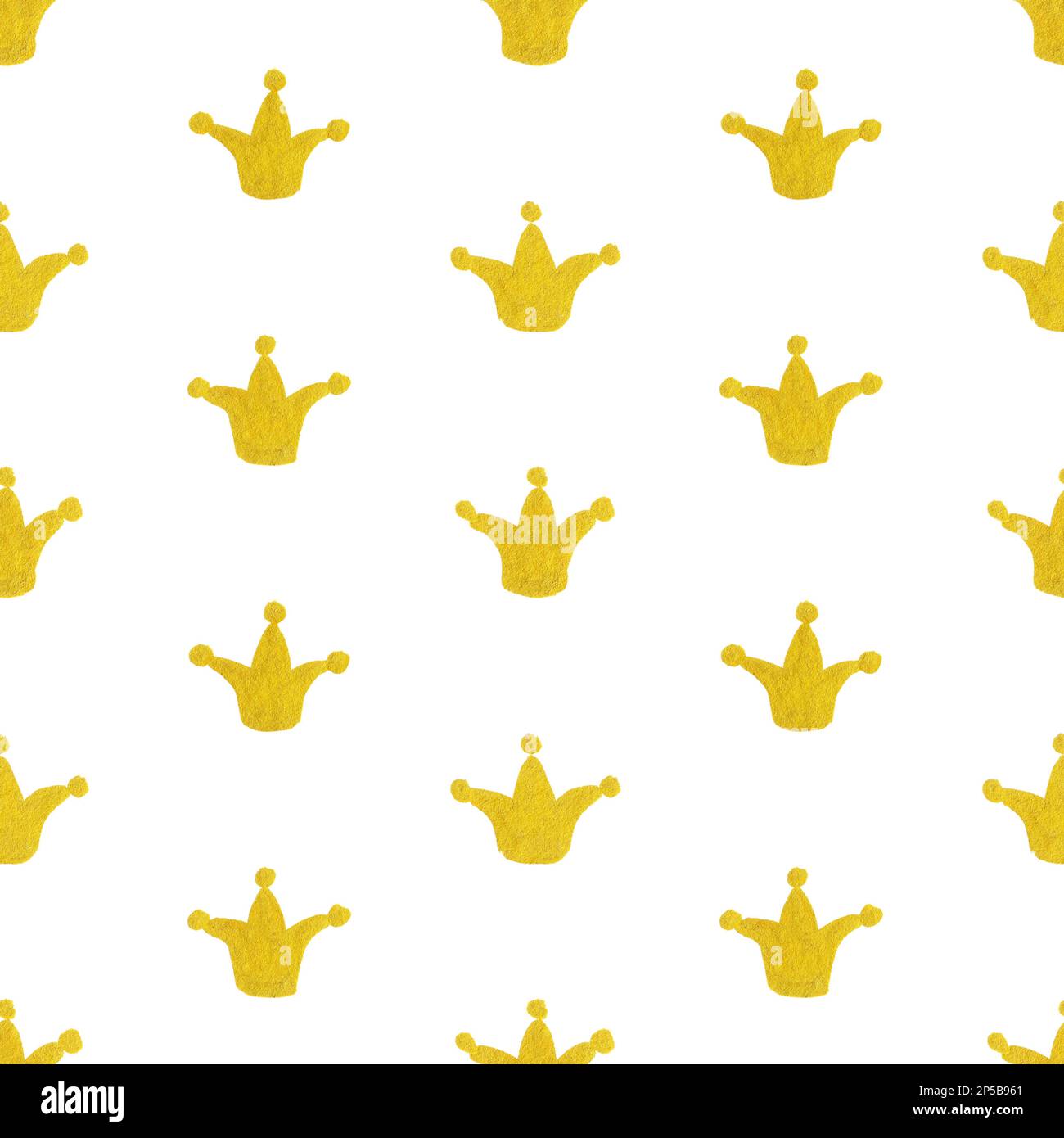 Gold golden crown seamless pattern texture background Stock Photo - Alamy