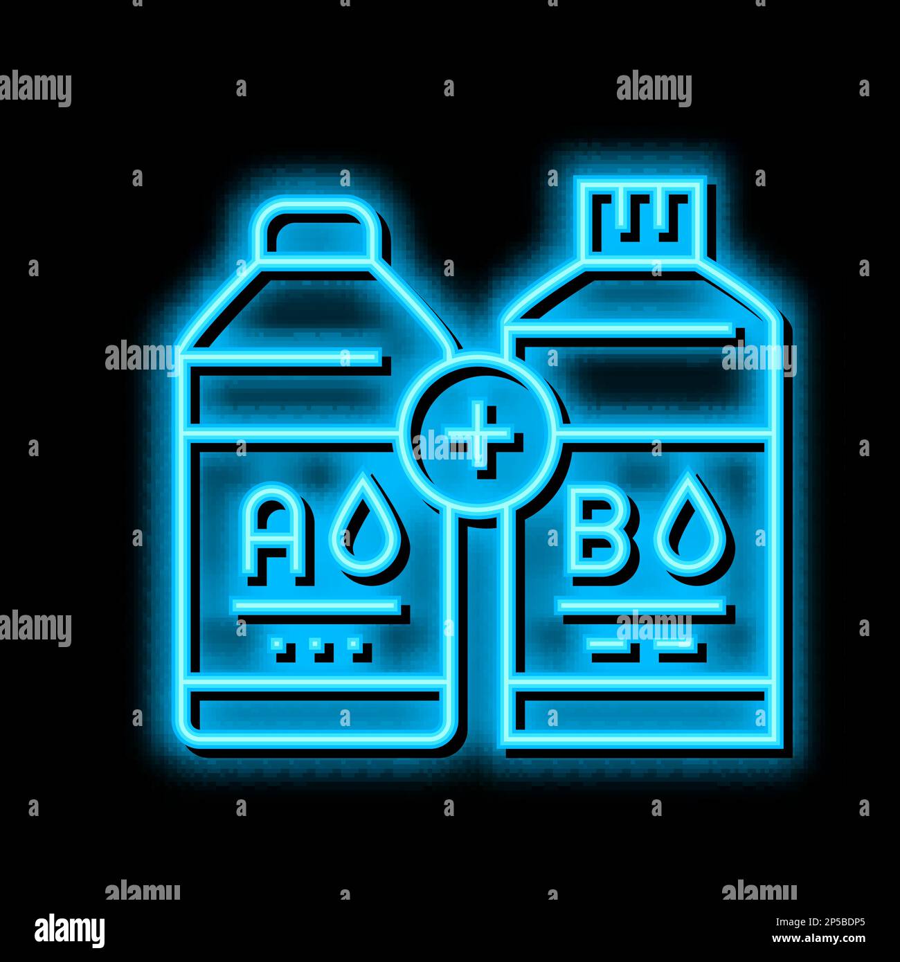 liquid resin art neon glow icon illustration Stock Vector Image & Art ...