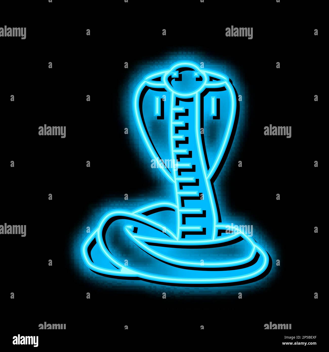 cobra snake neon glow icon illustration Stock Vector Image & Art - Alamy