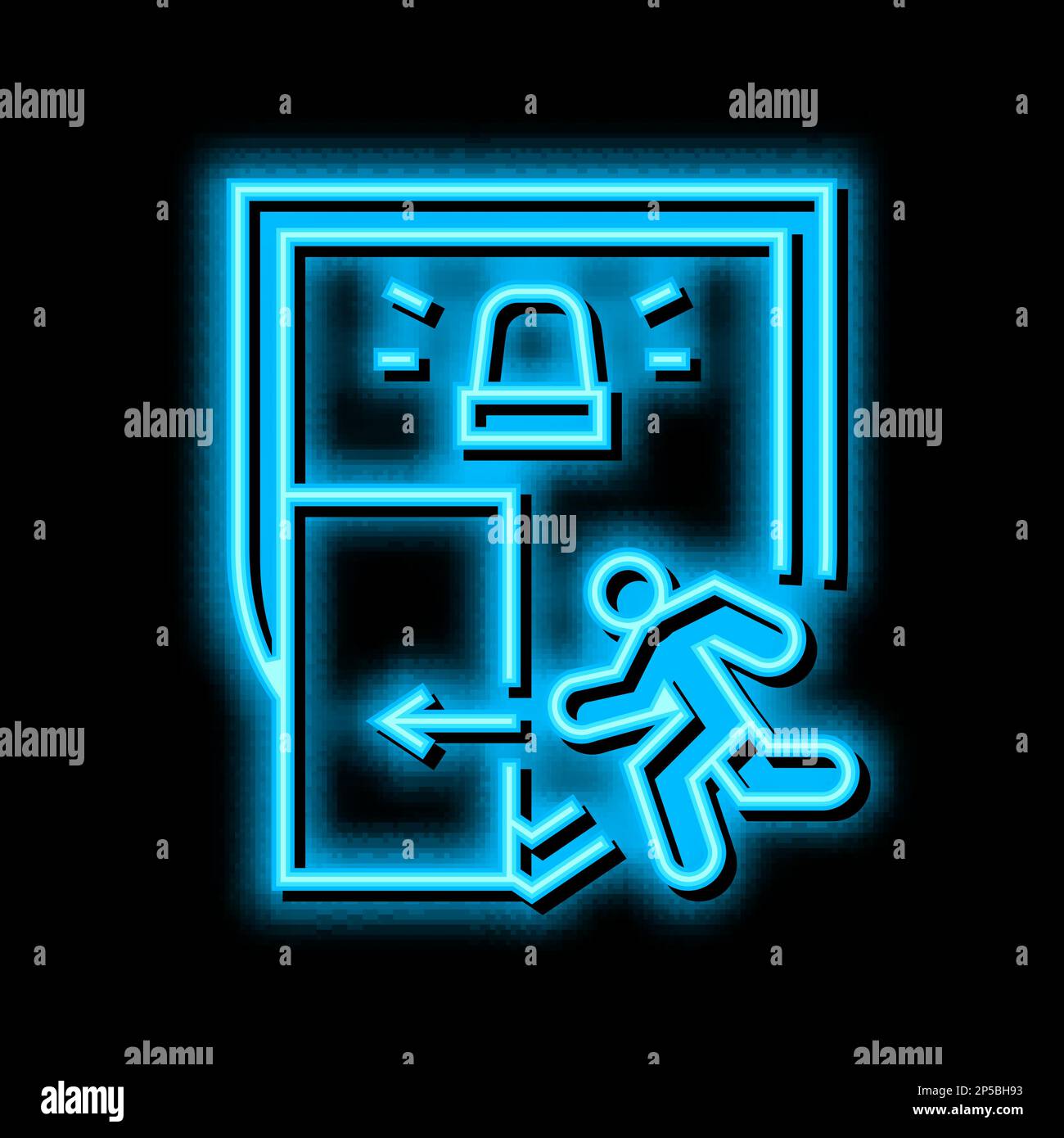 emergency preparedness neon glow icon illustration Stock Vector Image ...