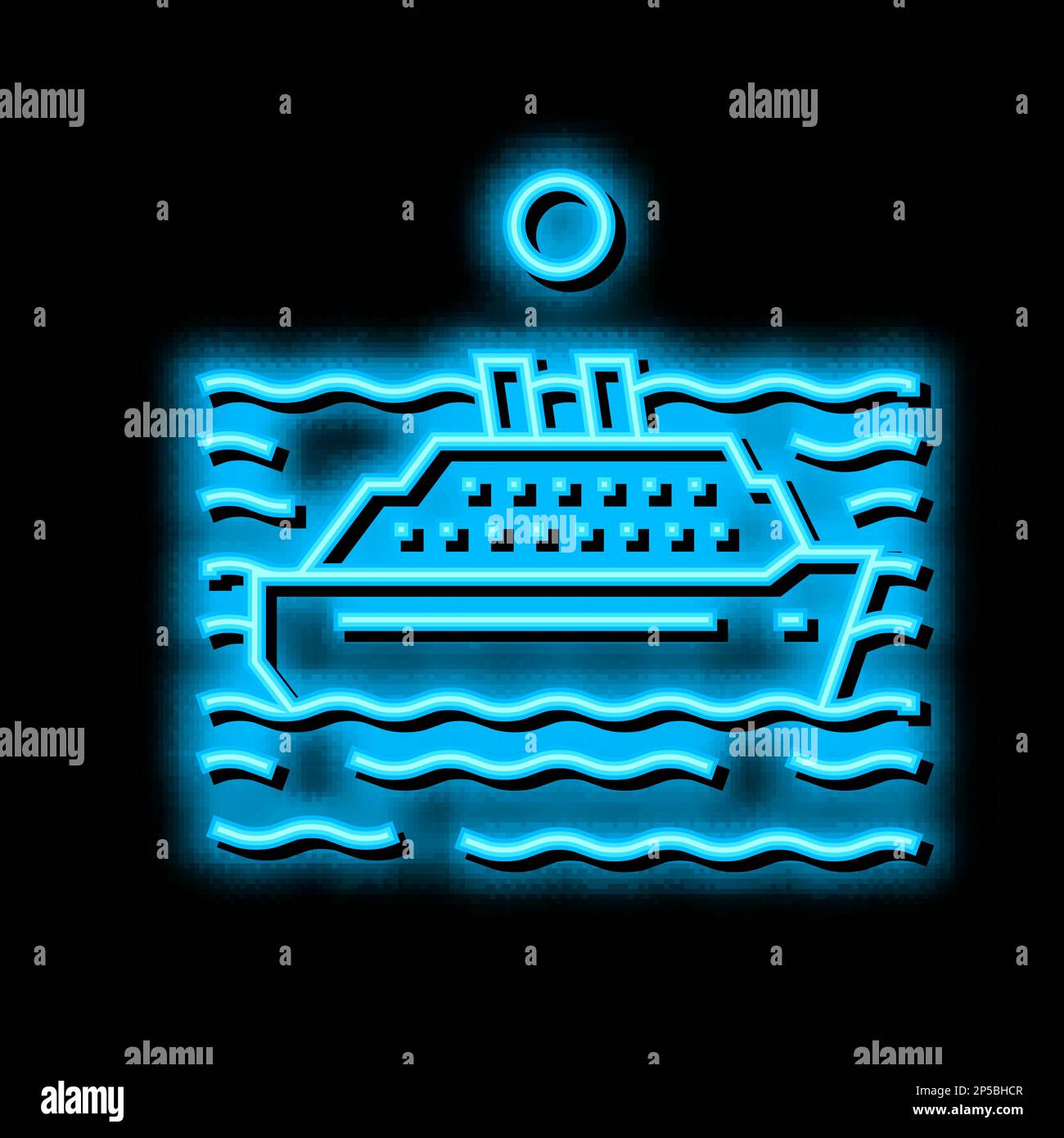 open ocean neon glow icon illustration Stock Vector Image & Art - Alamy
