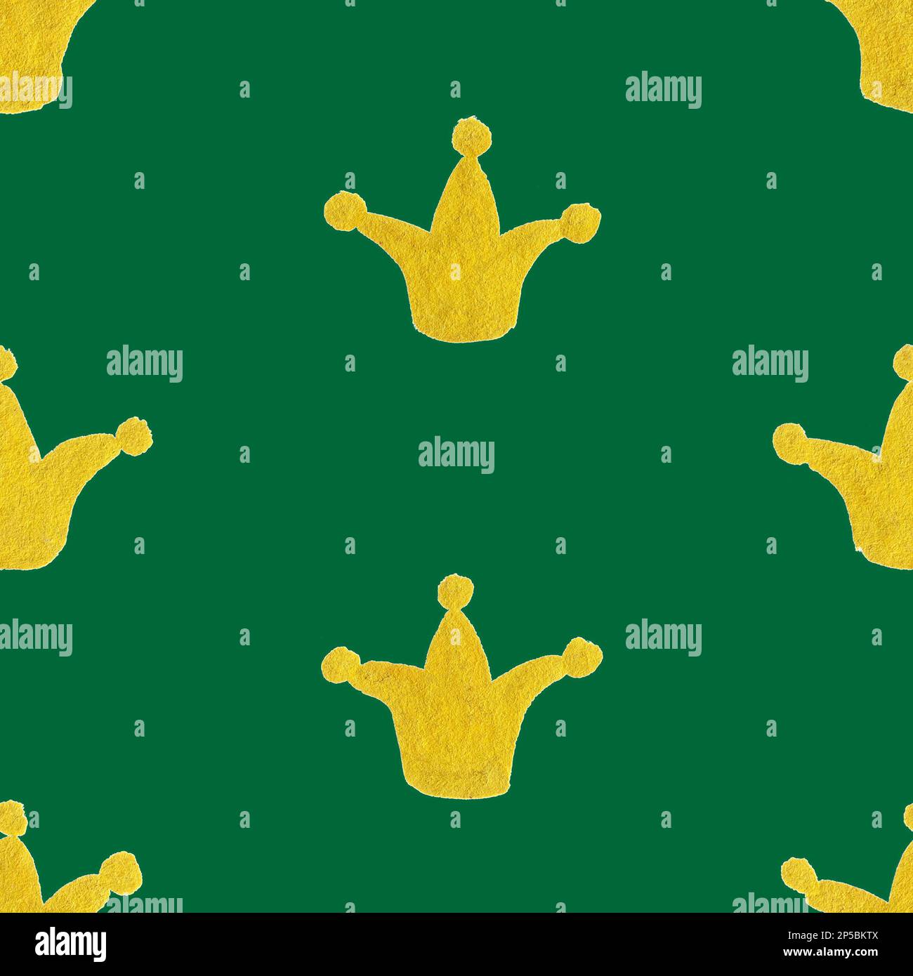 Green Gold Crown Background