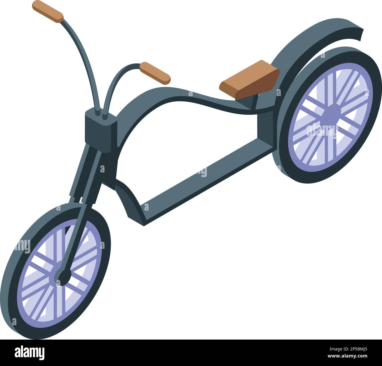 Chopper icon isometric vector. Biker ride. Wheel motor Stock Vector ...