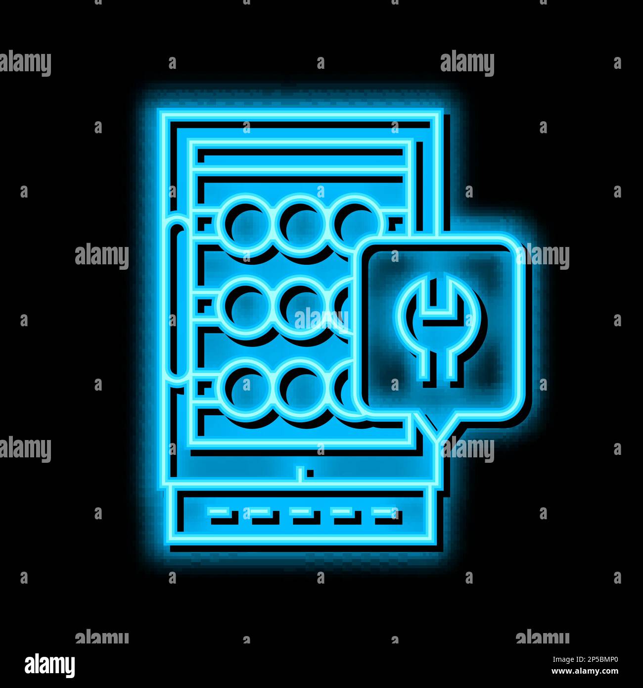 wine cooler repair neon glow icon illustration Stock Vector Image & Art ...