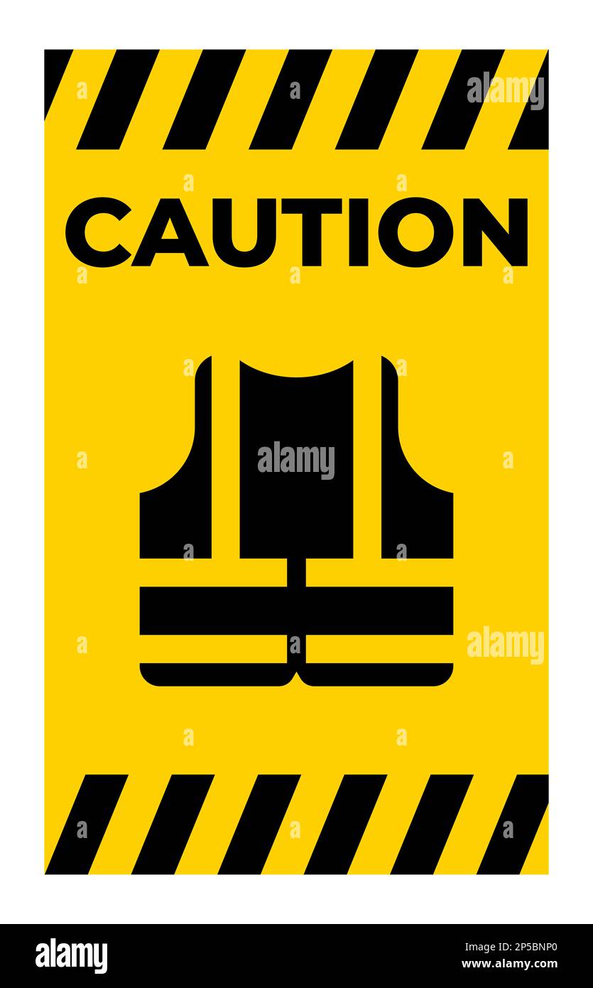 Body Protection Required Sign On White Background Stock Vector Image ...