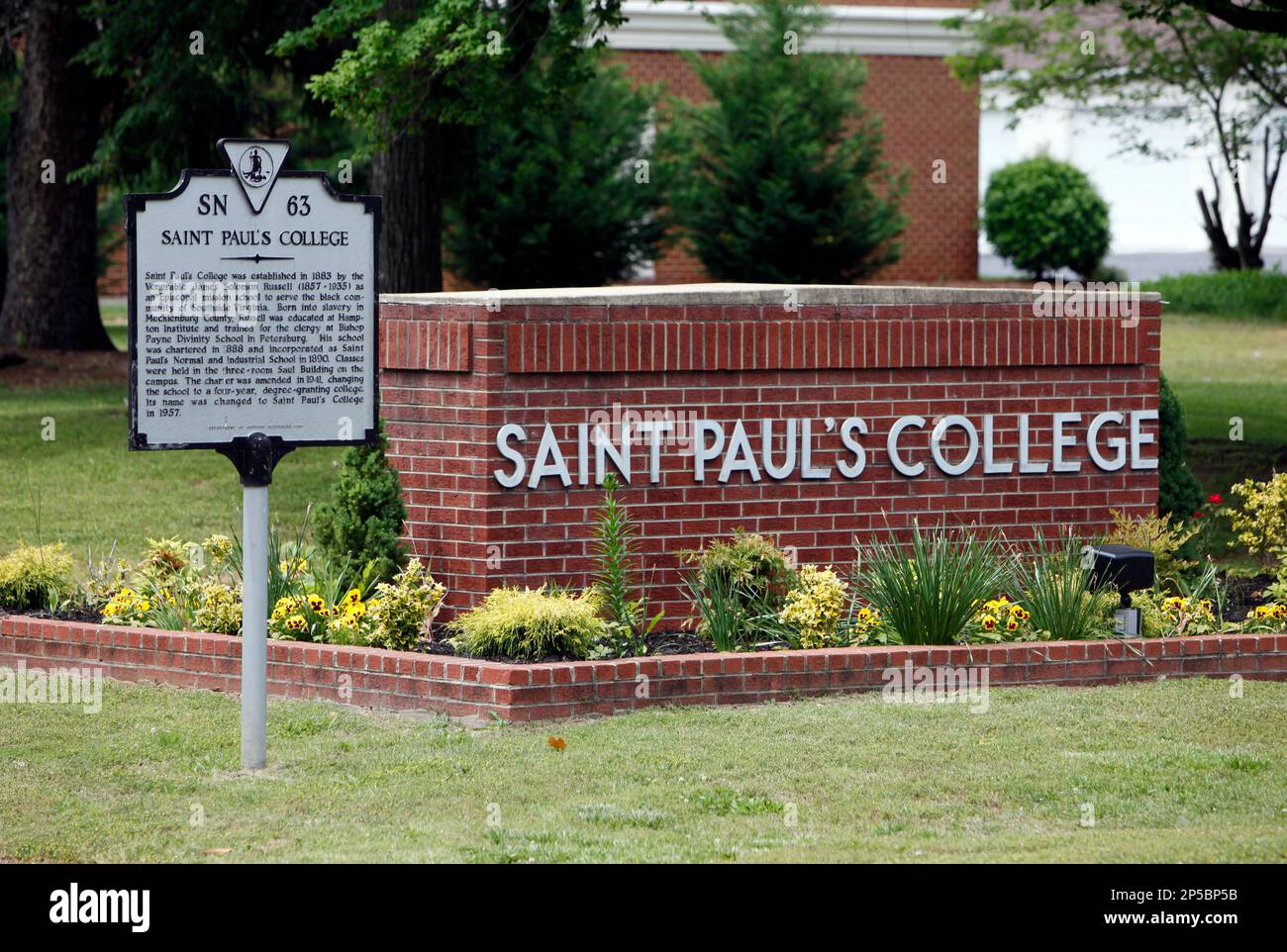 FILE - In this May 11, 2011 photo, Saint Paul's College is seen in Lawrenceville, Va. Saint Paul ...