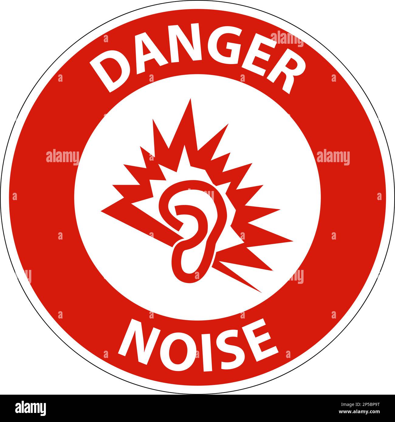 Danger Noise Symbol Sign On White Background Stock Vector Image & Art ...